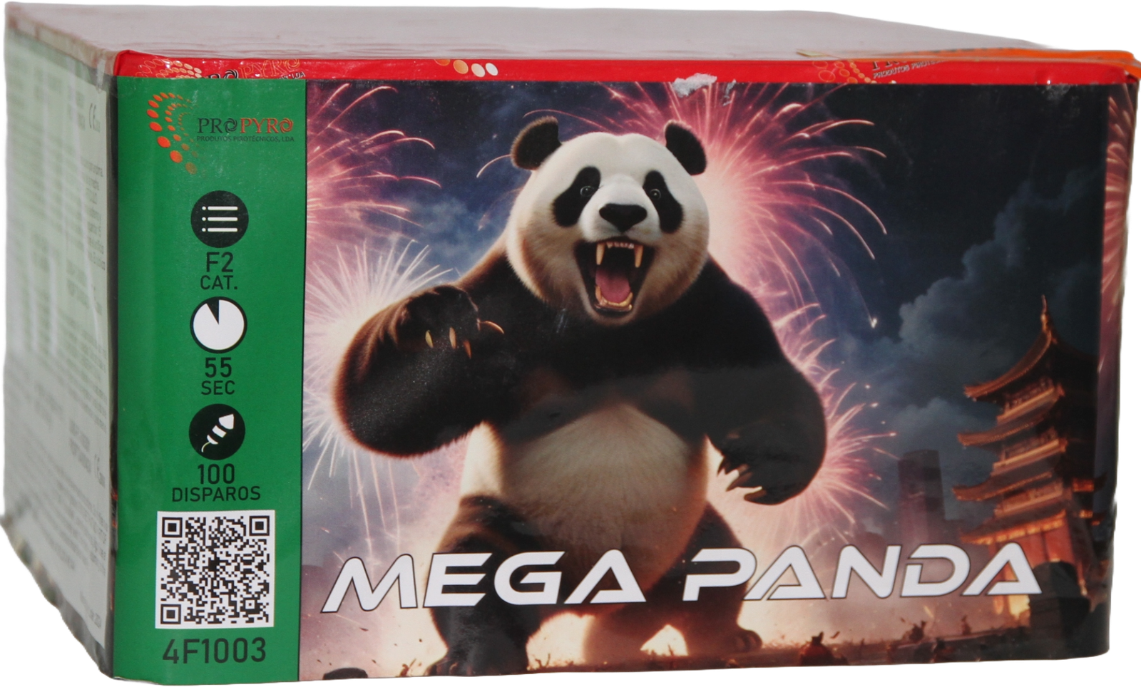 Bateria 100 Mega Panda - Pirotécnia Feliz
