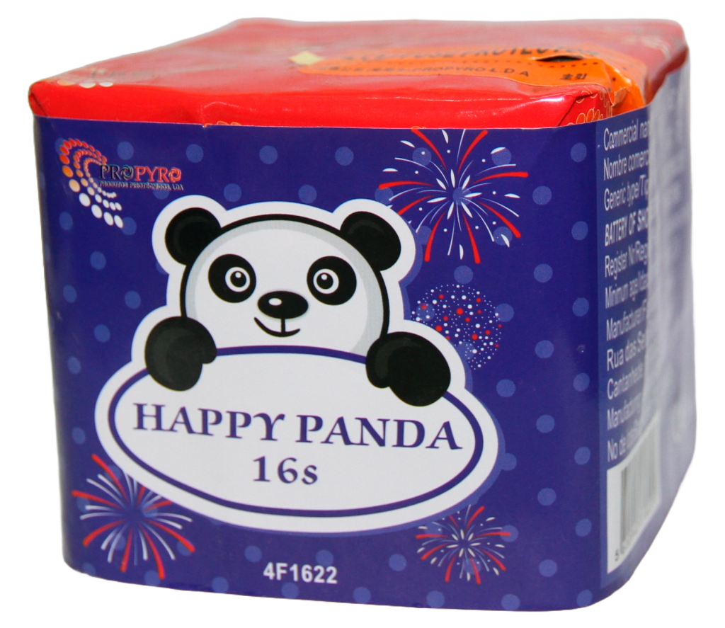 Bateria 16 Happy Panda - Pirotécnia Feliz